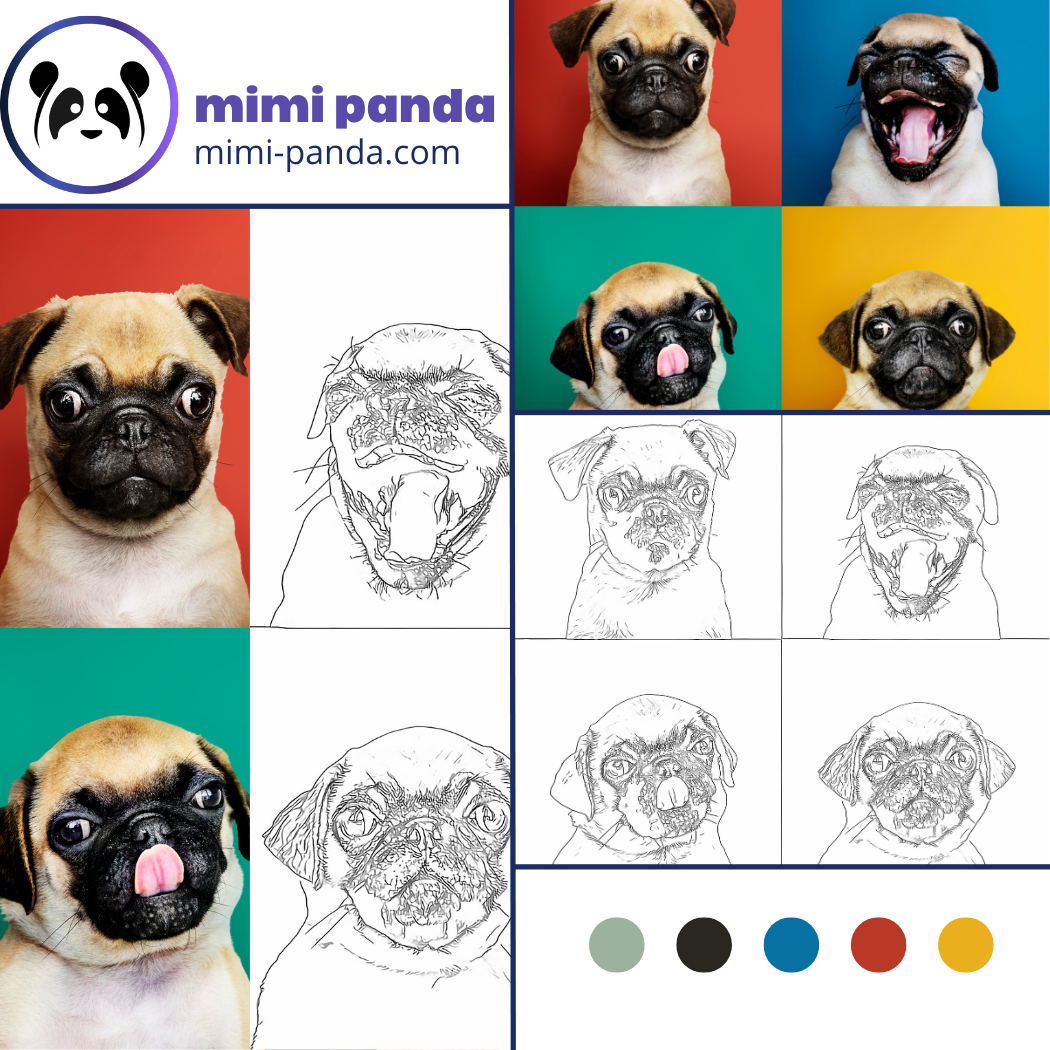 Transform Photos into Coloring Pages with Mimi Panda Online
